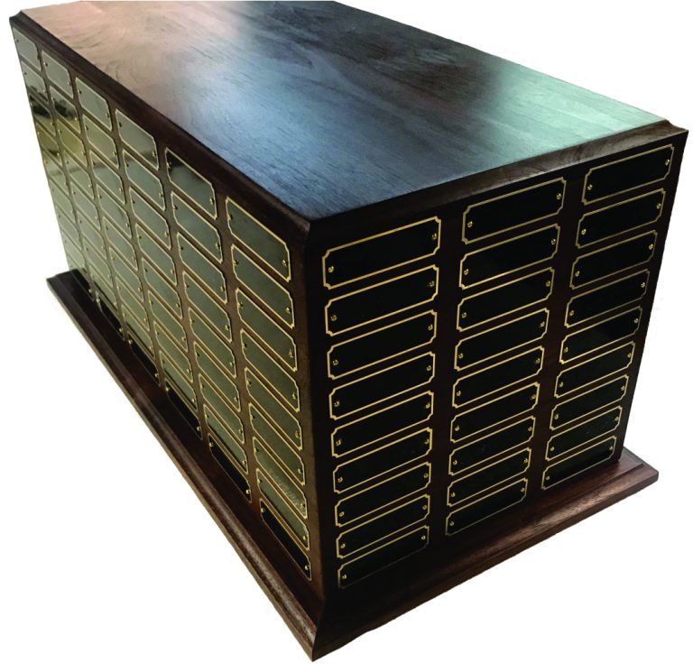 Custom Wood Perpetual Base – ClayTex Trophies
